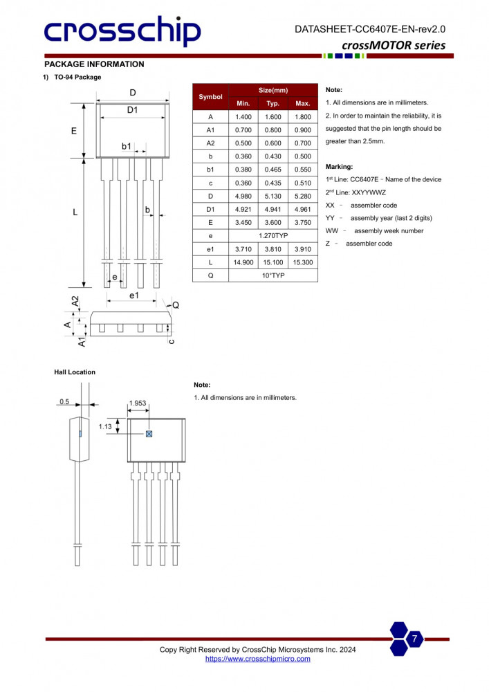 CC6407E datasheet page 7