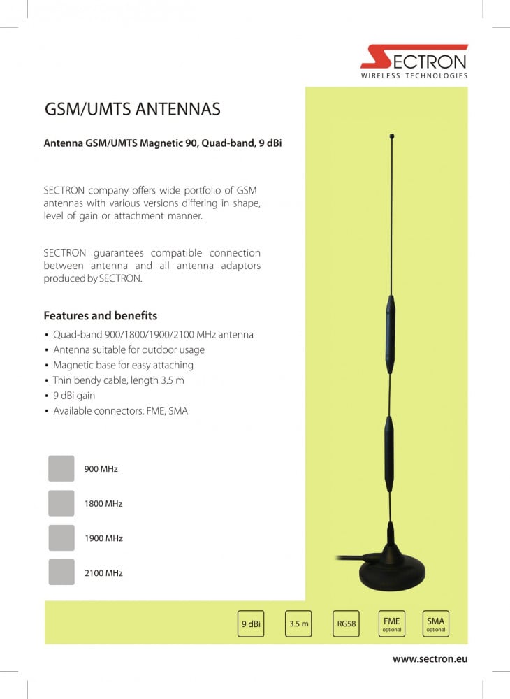 BB-AO-AGSM-MG9S antenna product specification page