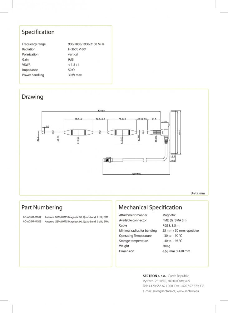 BB-AO-AGSM-MG9S mechanical drawing and part numbering