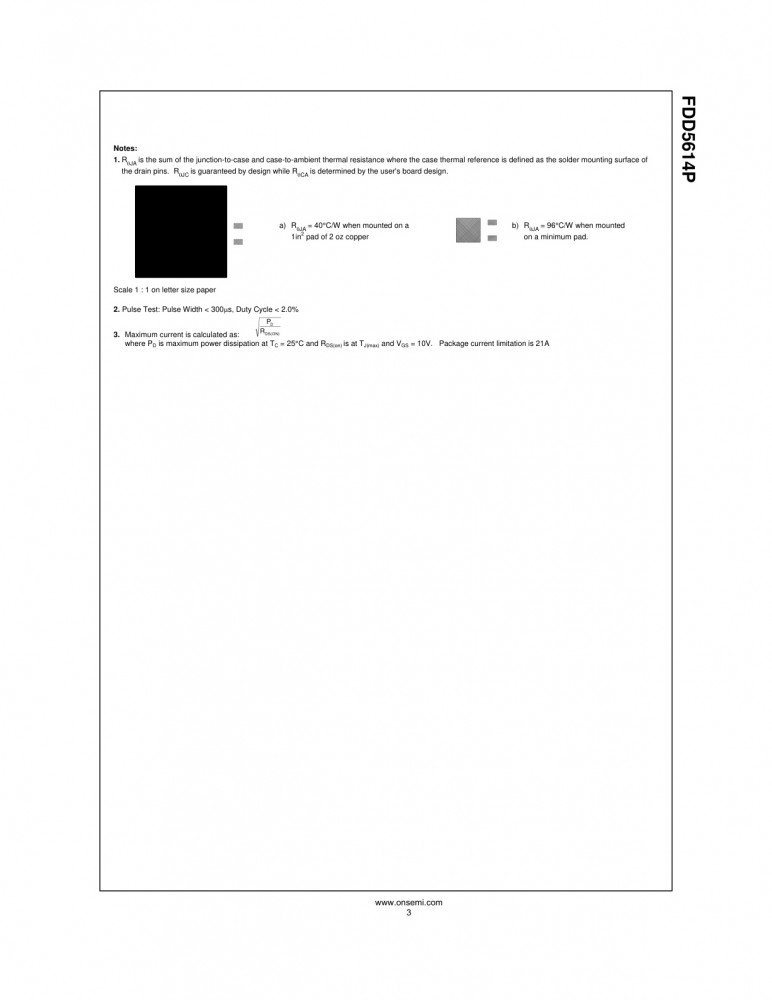FDD5614P datasheet page 3