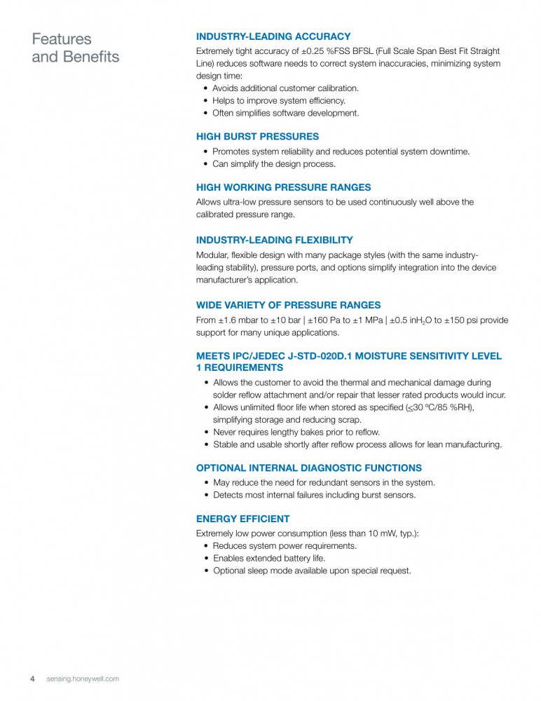 Honeywell SSC Series document page 4