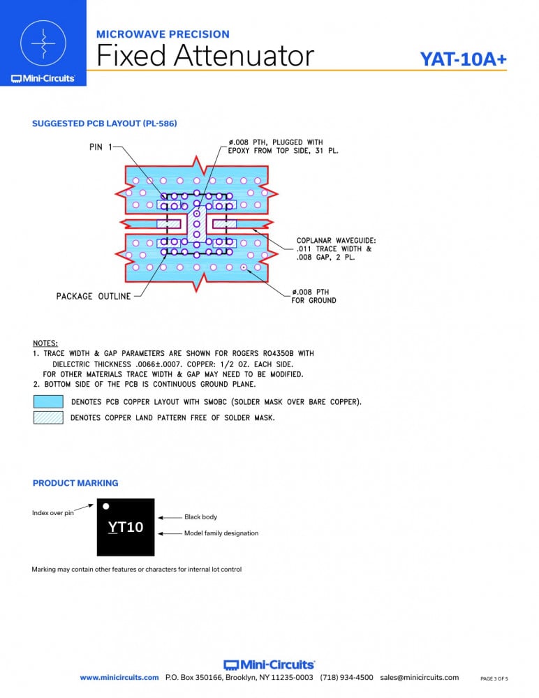 YAT-10A+ datasheet page 3