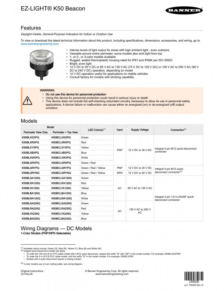 K50 series document page 1