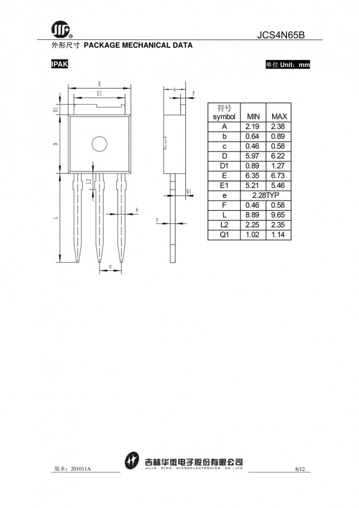 JCS4N65FB datasheet page 8