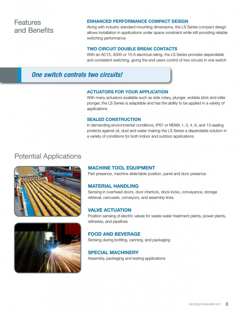 Honeywell LS Series document page 3