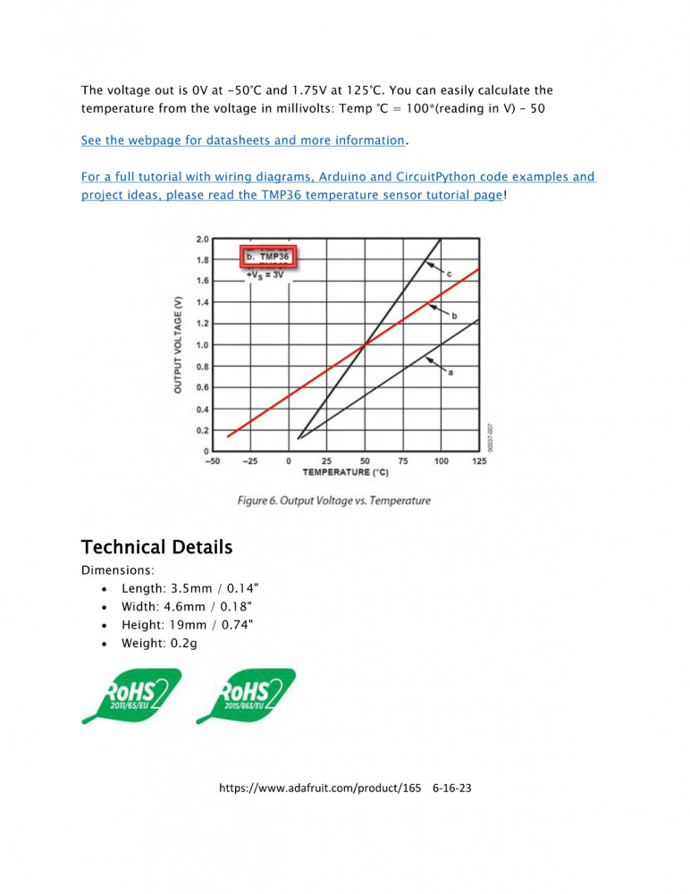 TMP36 technical document page 2