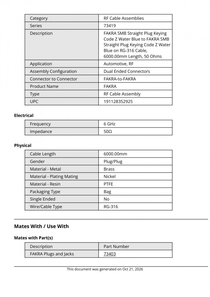 MOLEX 734197871 product document image, page 2