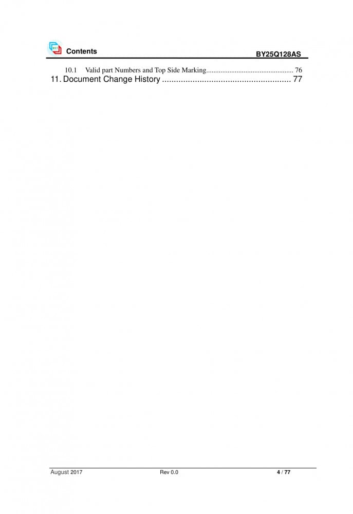 BY25Q128ASSIG(R) datasheet page 4