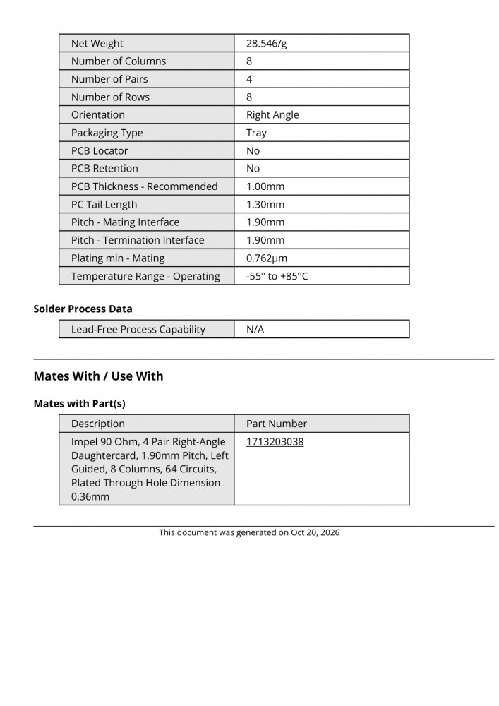 Molex Impel connector document page 3