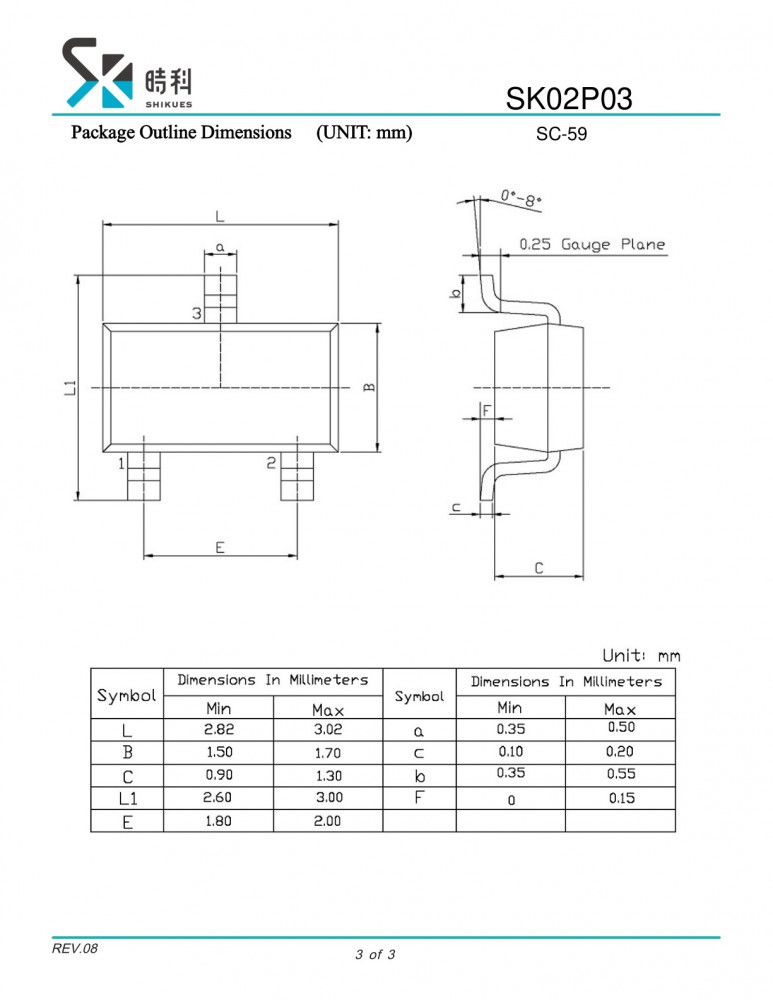 SK02P03 datasheet page 3