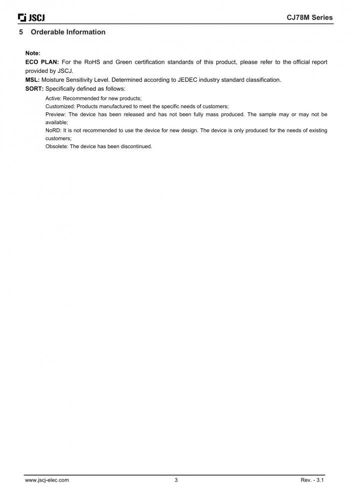 CJ78M05 datasheet page 3