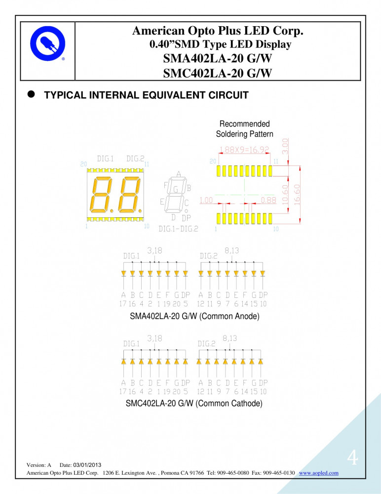 SMA402LA-20 datasheet page 4