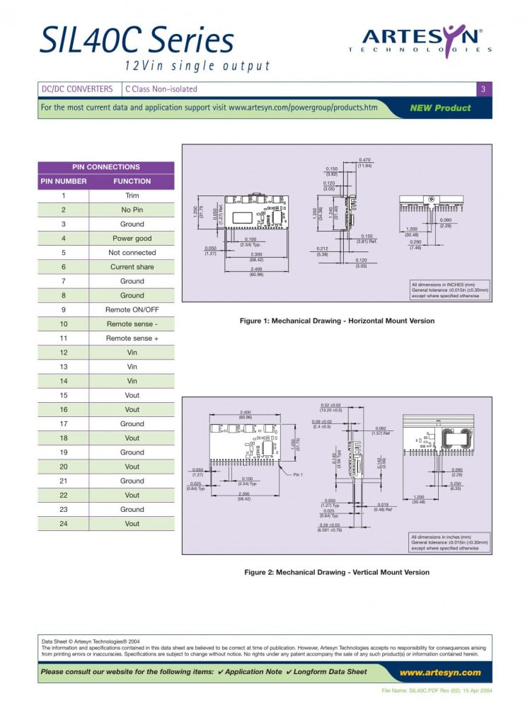 SIL40C-12SADJ-V datasheet page 3