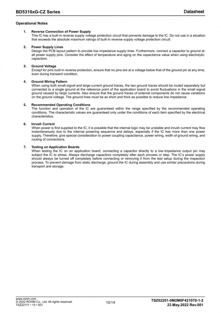 BD53103G-CZTL technical document page 10