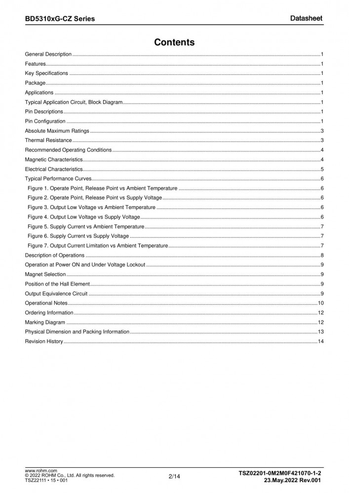 BD53103G-CZTL technical document page 2