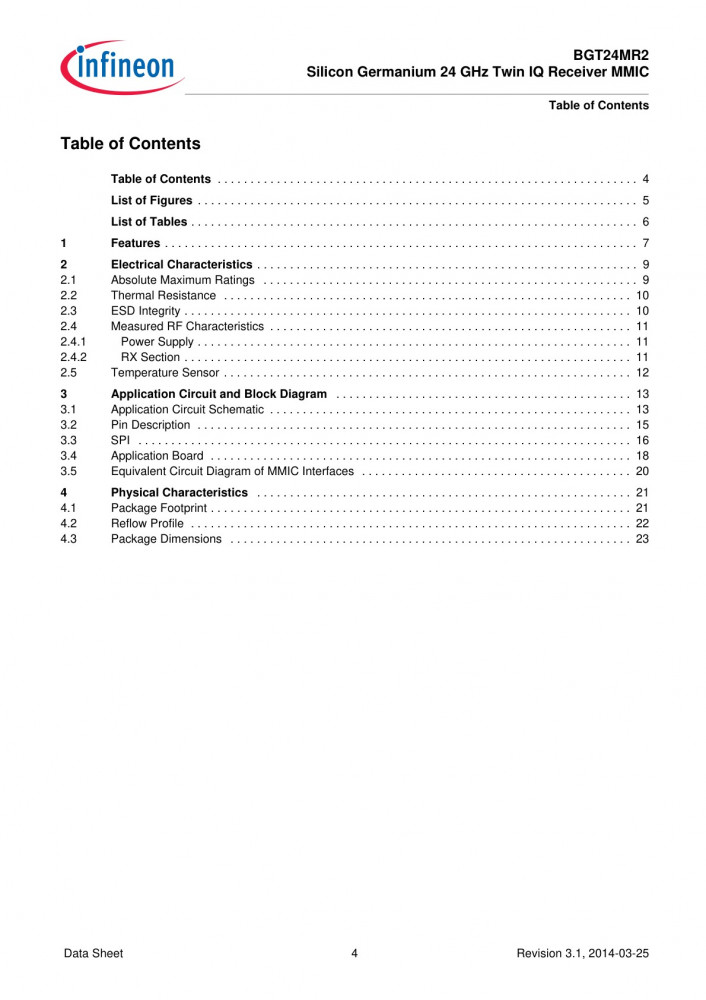 BGT24MR2 datasheet page 4