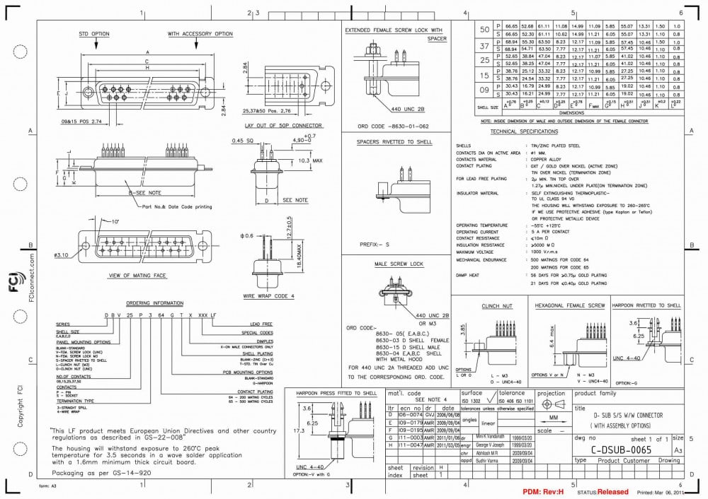 DD50P364TXLF technical document preview