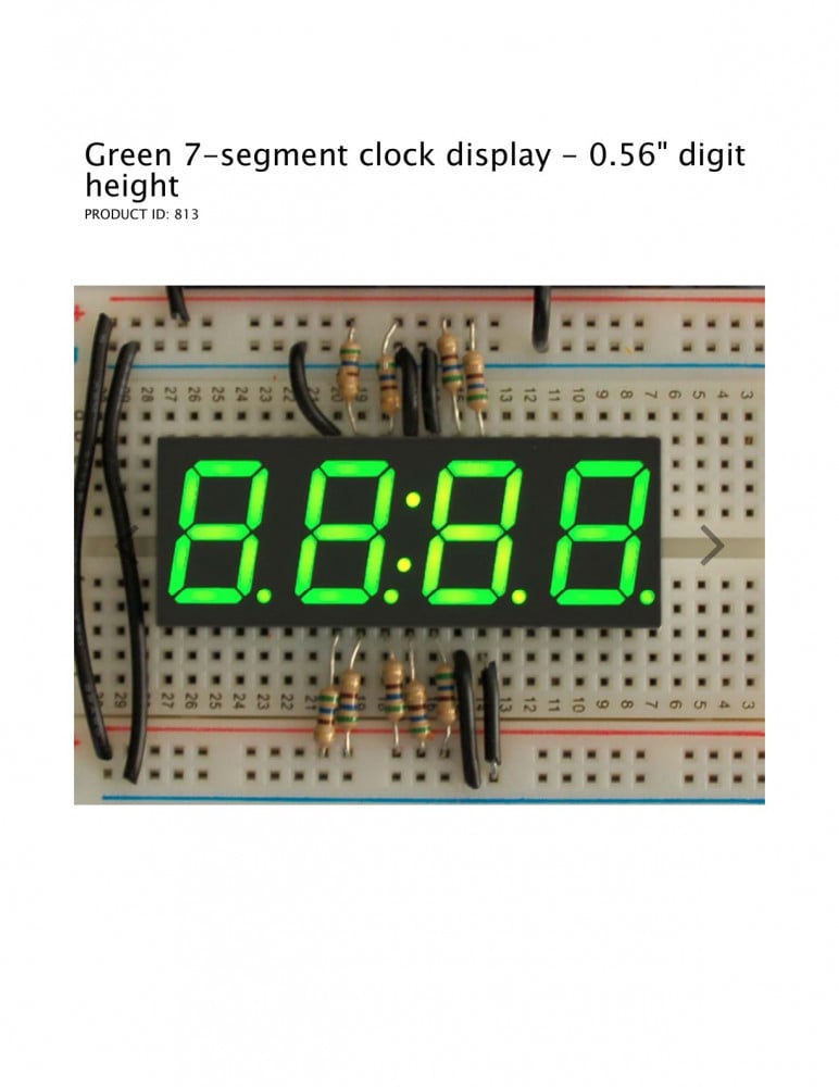 Adafruit 813 technical document page 1