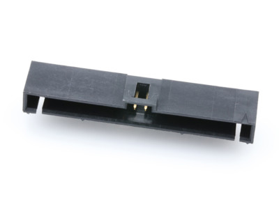 2.54mm Pitch SL Header, Low Profile, Single Row, Right Angle, 3.05mm Pocket, Shrouded, 17 Circuits, 0.38µm Gold (Au) Selective Plating, Tin (Sn) PC Tail Plating