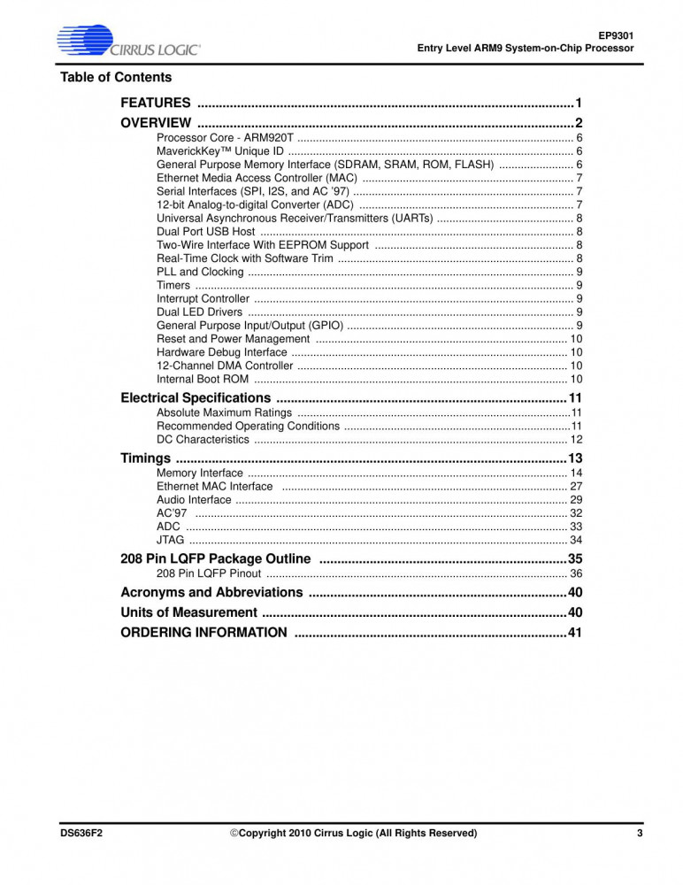 EP9301-IQZ datasheet page 3