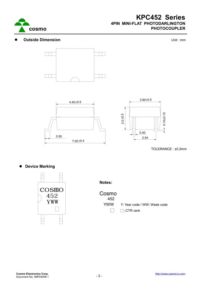 KPC4520ETLD datasheet page 2