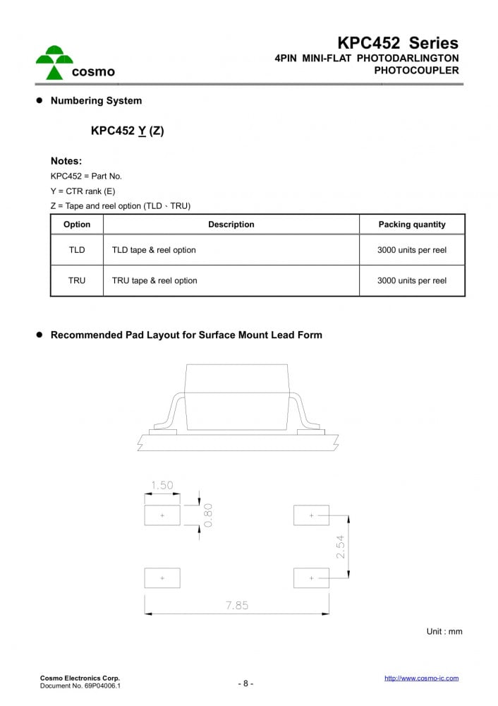 KPC4520ETLD datasheet page 8