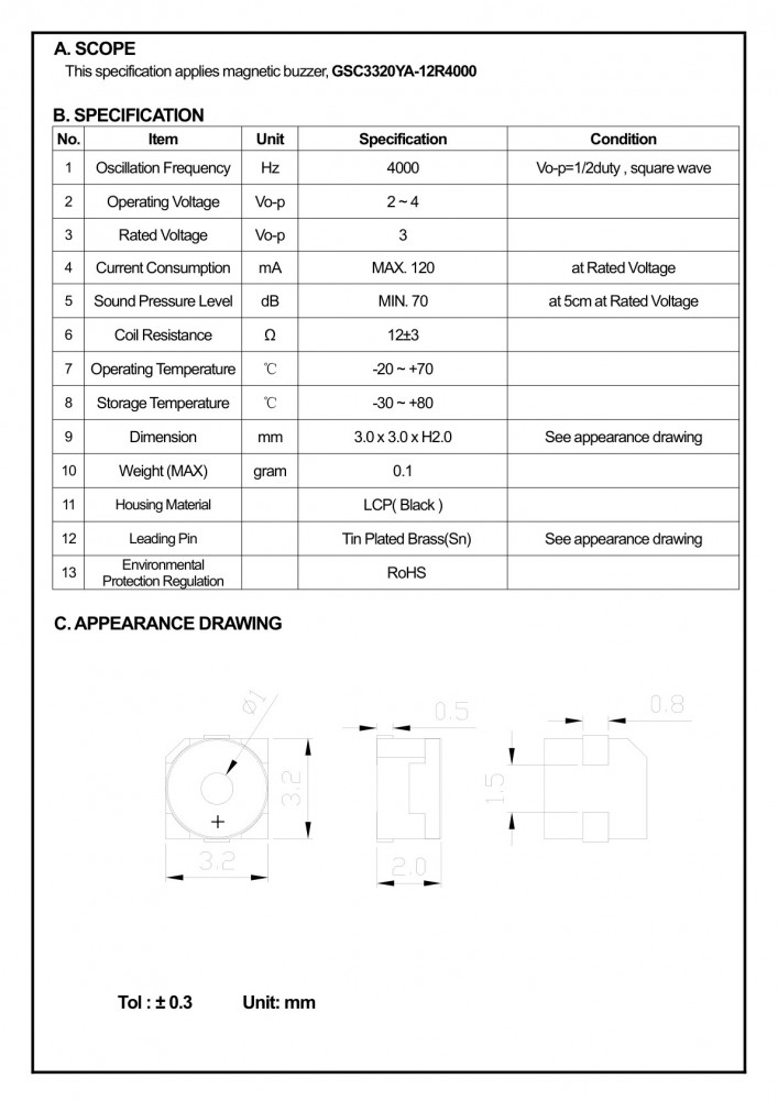 GSC3320YA-12R4000 specification page 2