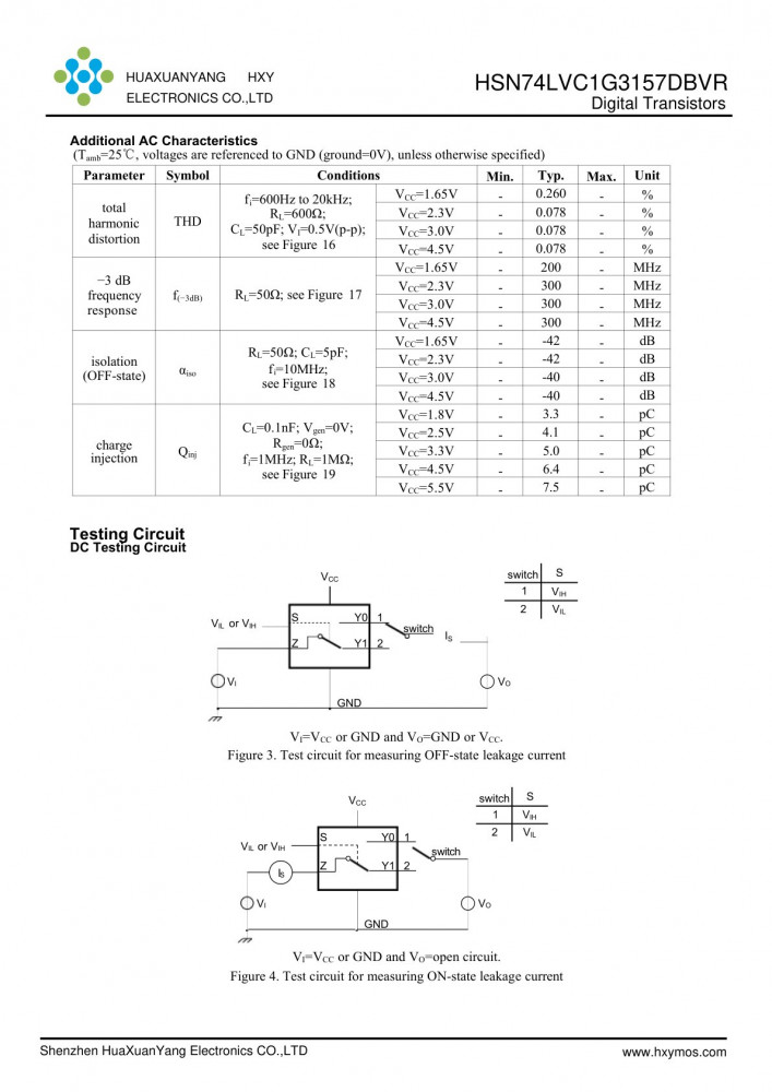 HSN74LVC1G3157DBVR datasheet page 9