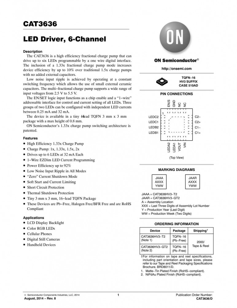 CAT3636 document page 1