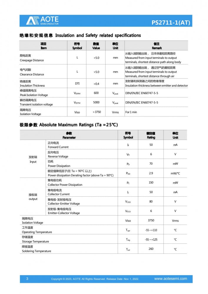 PS2711-1(AT) datasheet page 4