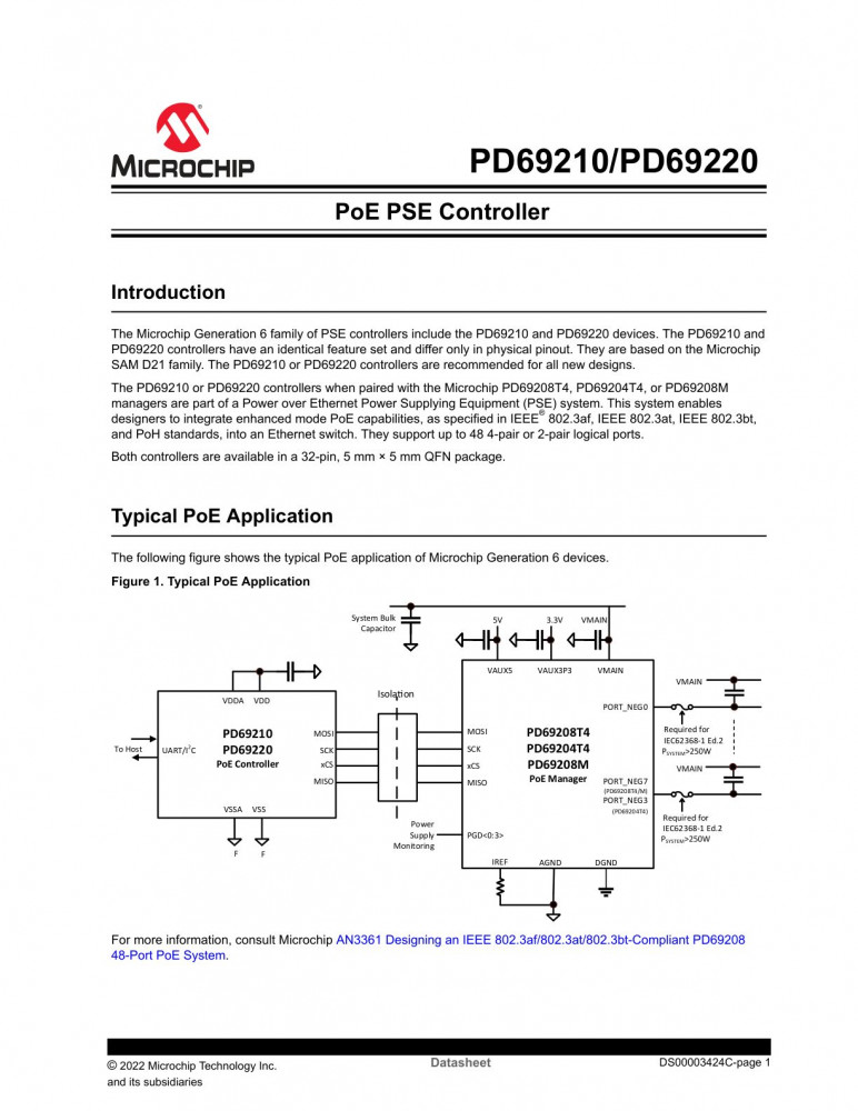 PD69220 datasheet page 1