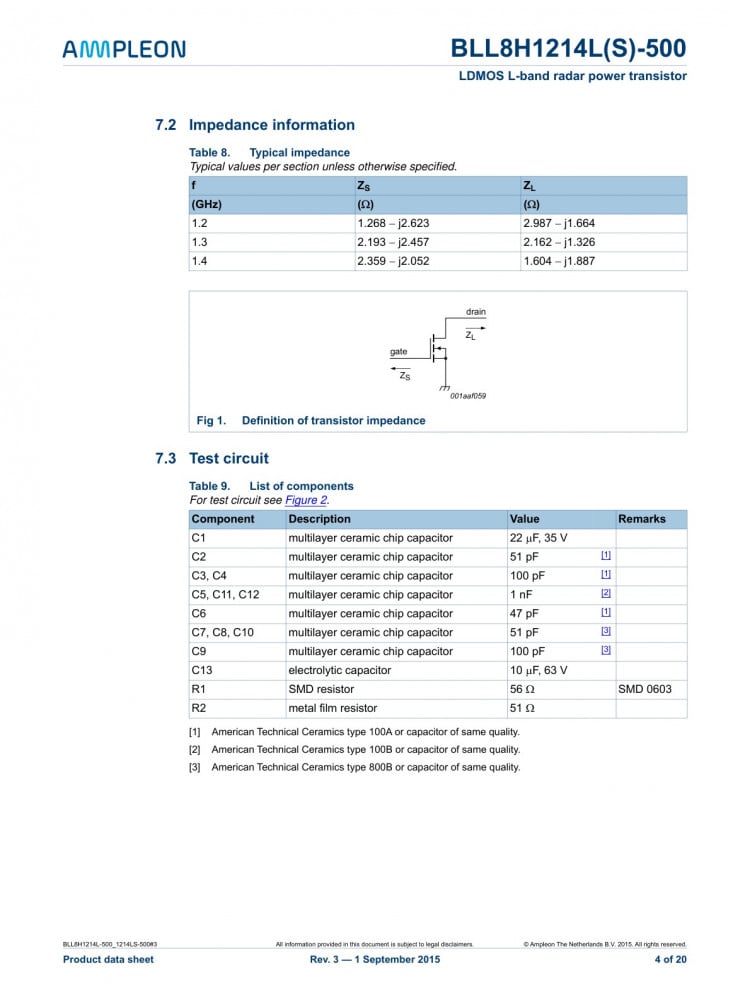 BLL8H1214L-500U datasheet page 4