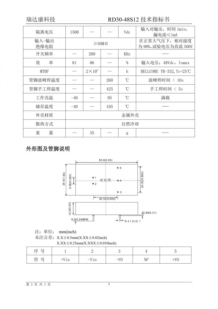 RD30-48S12 technical document page 3