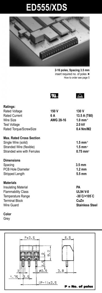 On-Shore Tech ED555/2DS technical document preview