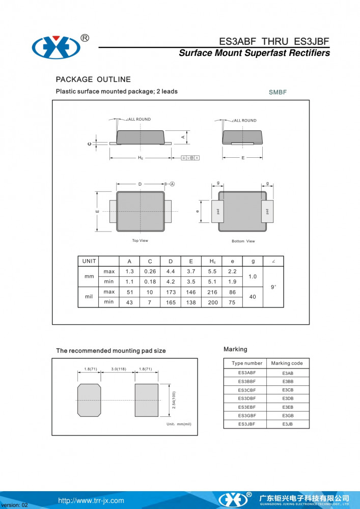 ES3GBF technical document page 3
