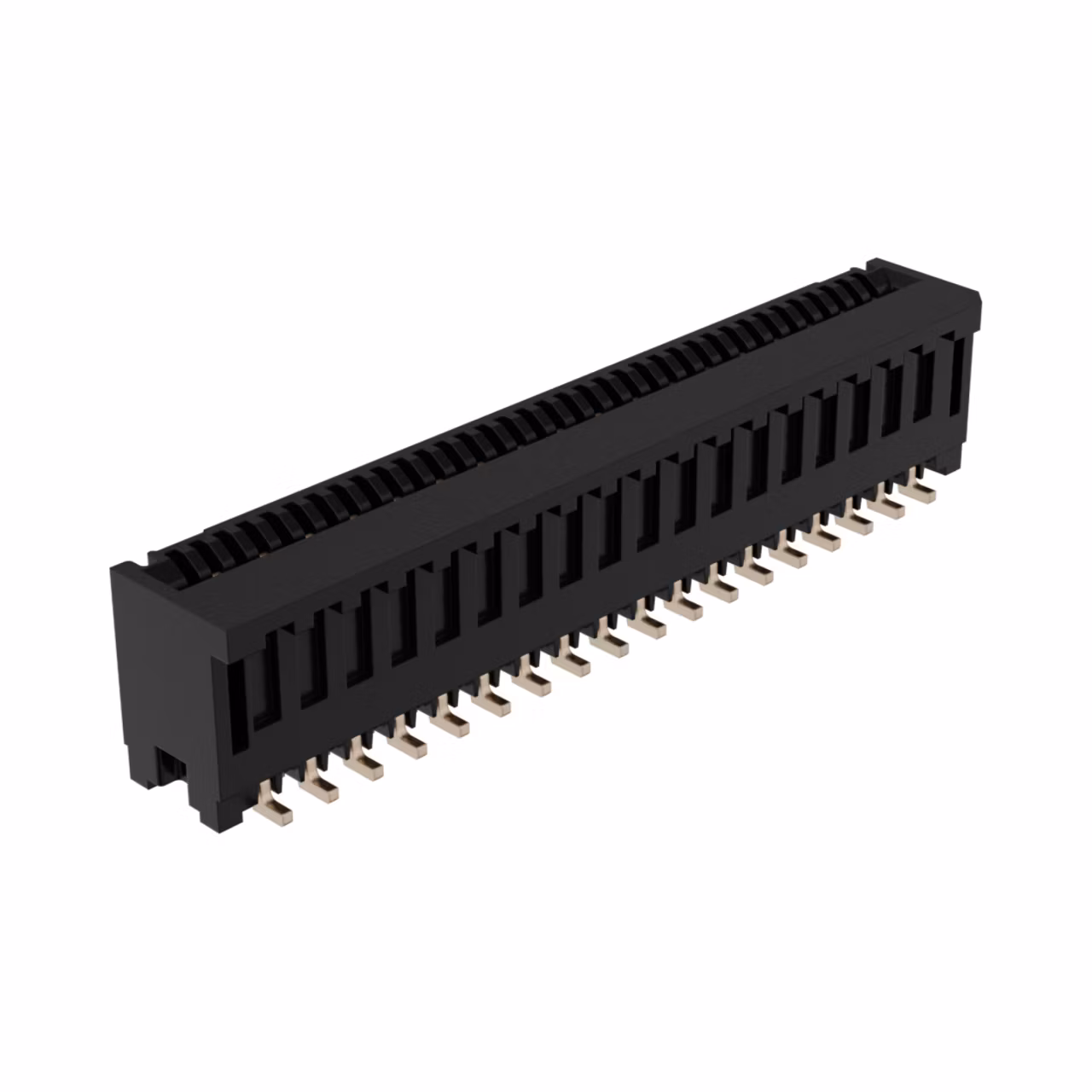 Easy-On FFC/FPC Connector, 0.50mm Pitch, Surface Mount, Vertical, Non-ZIF, Reverse Footprint, Tin Bismuth Plating, Long Terminal Type, Black, 36 Circuits for sale