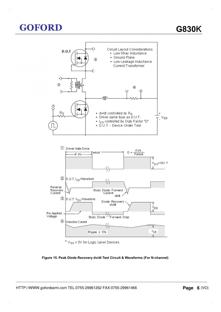 GOFORD G830K datasheet page 6