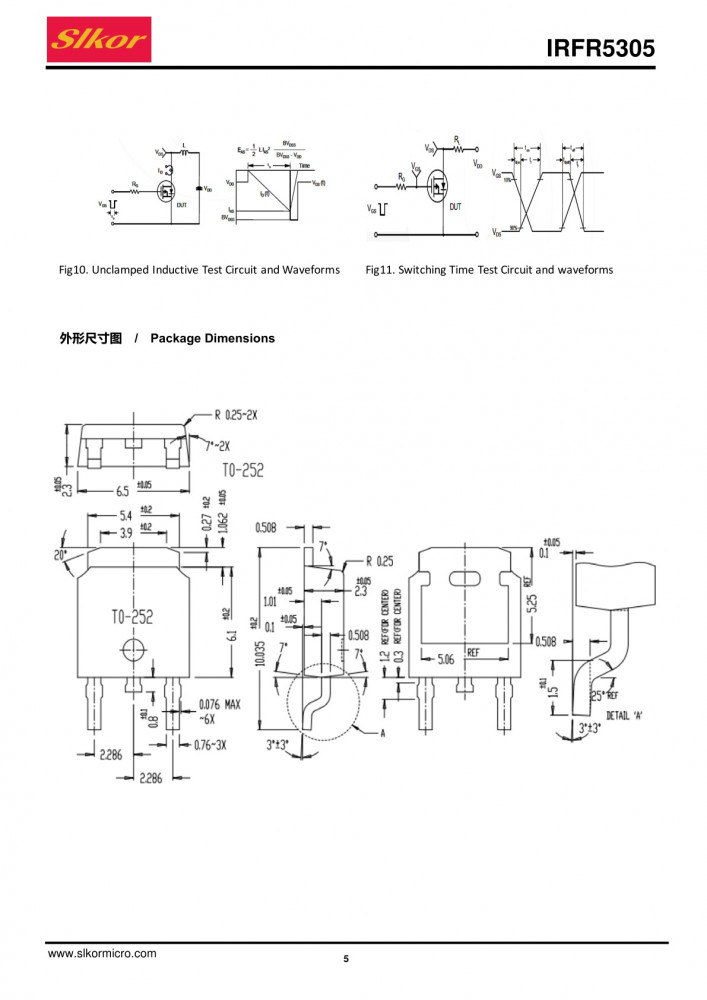 IRFR5305 datasheet page 5