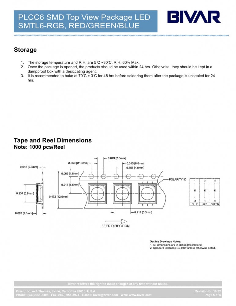 SMTL6-RGB datasheet page 5