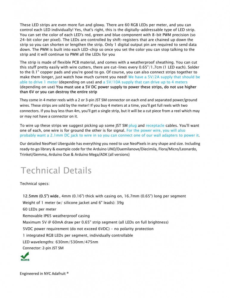 Adafruit 2540 technical document page 2