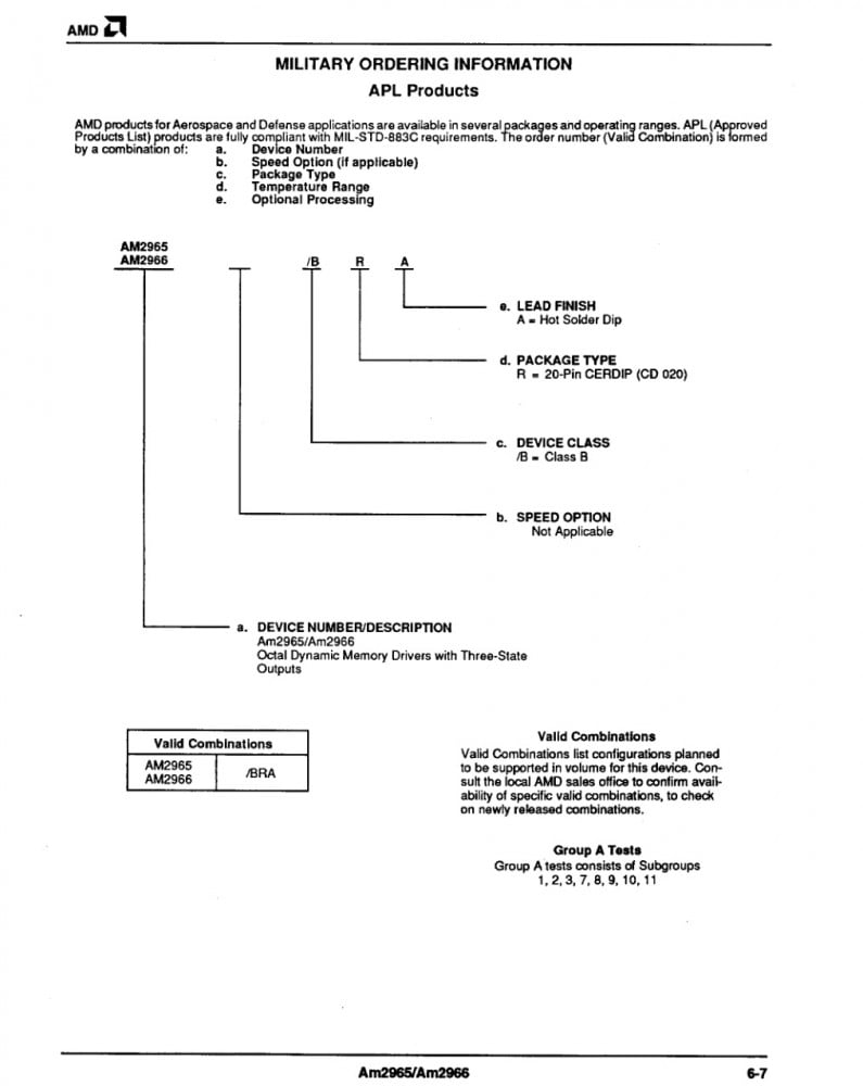 AM2965 datasheet page 5
