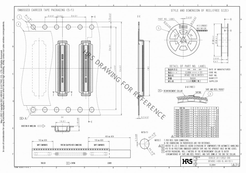 HRS DF40C series drawing page 2