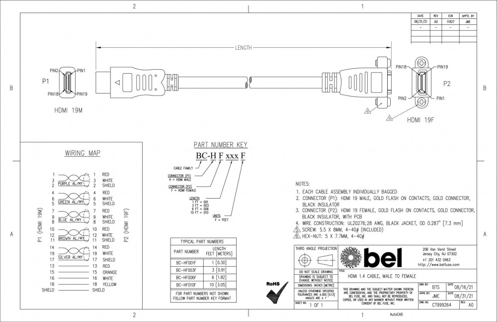 Bellwether BC-HF003F technical document preview
