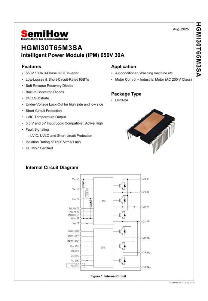 HGMI30T65M3SA datasheet page 1