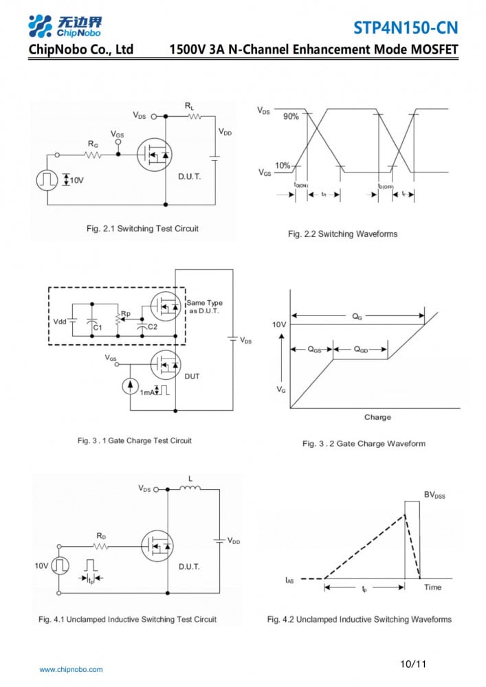 STP4N150-CN datasheet page 10