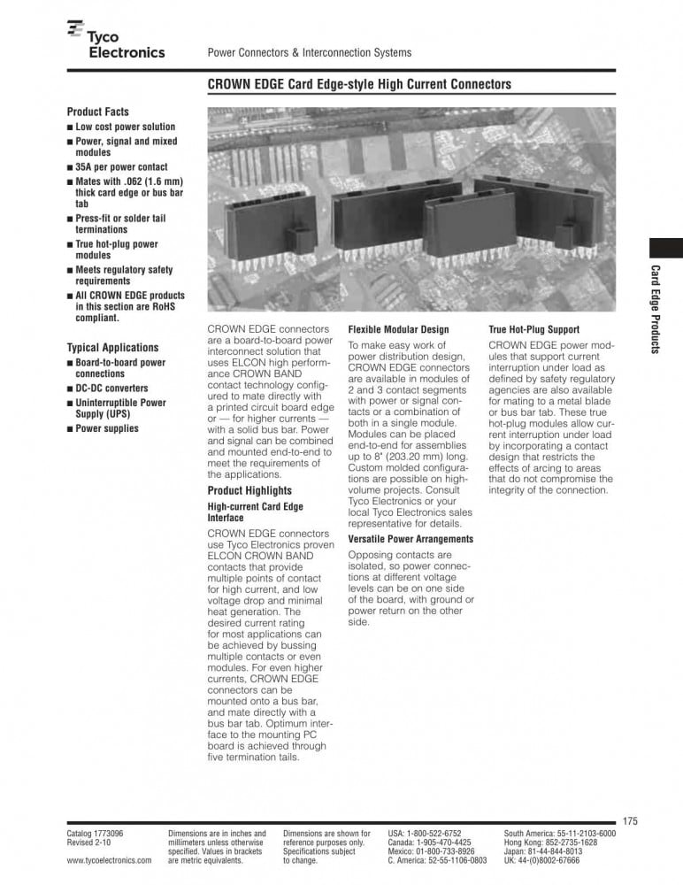 TE Connectivity document page 3