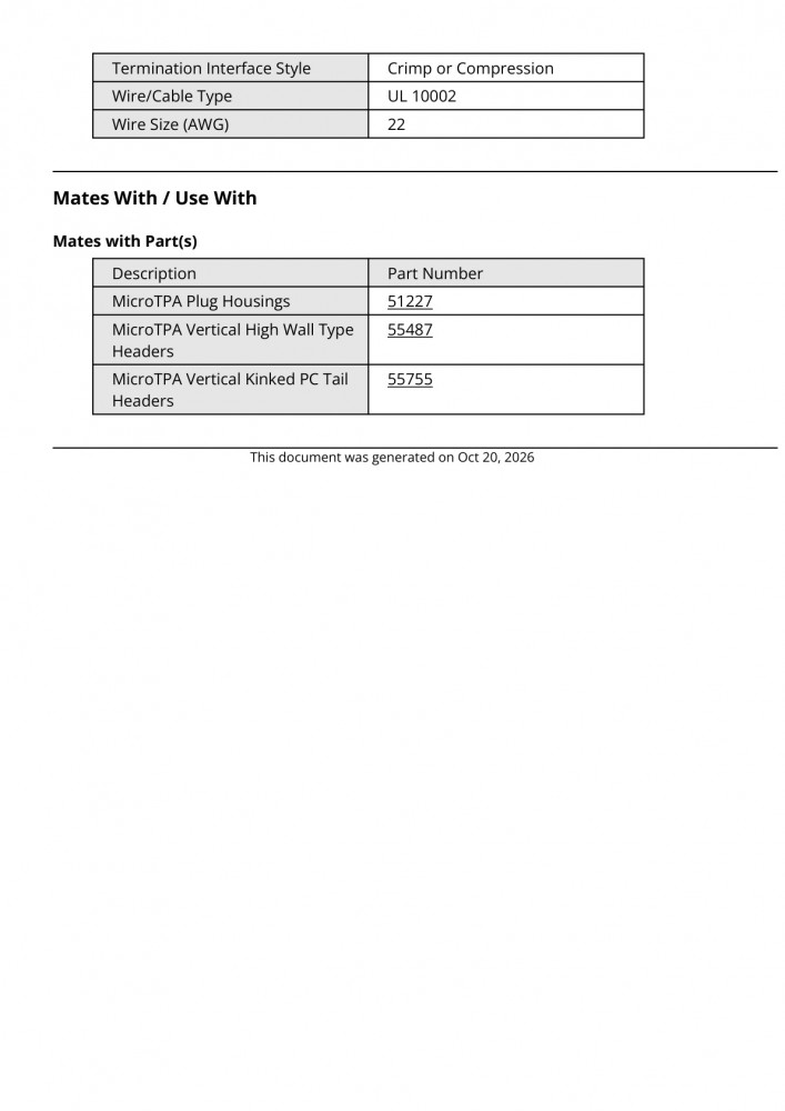 Technical document image 3 for MOLEX 2244831082