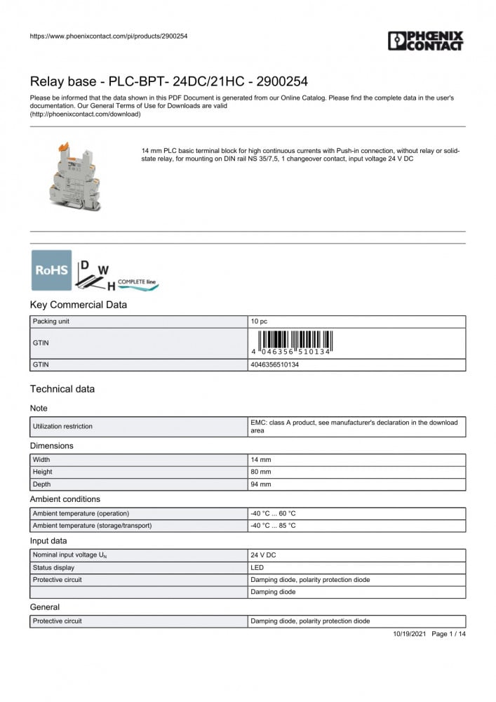 2900254 technical document page 1
