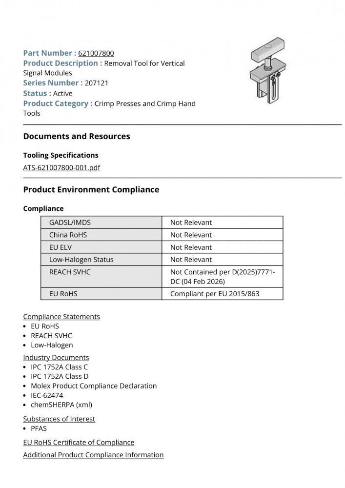 Tooling document page 1