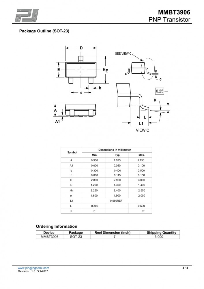 MMBT3906 datasheet page 4